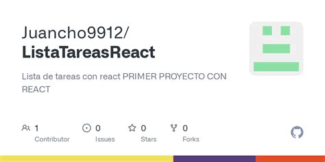 GitHub Juancho9912 ListaTareasReact Lista De Tareas Con React PRIMER