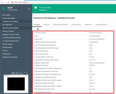 Hp Dl380 Gen 10 Firmware Ve Ilo Update İşlemleri Çözümpark