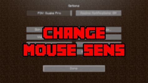 How To Change Mouse Scroll Sensitivity In Minecraft How To Turn Mouse Sensitivity Up Down