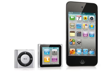 Линейка плееров Apple iPod за 2010 год