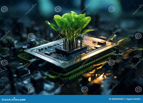 Computing Digital Hardware Microchip Technology Processor Stock Illustration Illustration Of