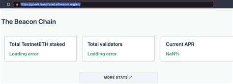 Bug Goerli Metrics Not Being Fetched Properly · Issue 540 · Ethereumstaking Launchpad · Github