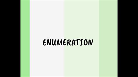 Enumeration Youtube