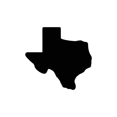 Texas Map Icon Vector 40733634 Vector Art At Vecteezy