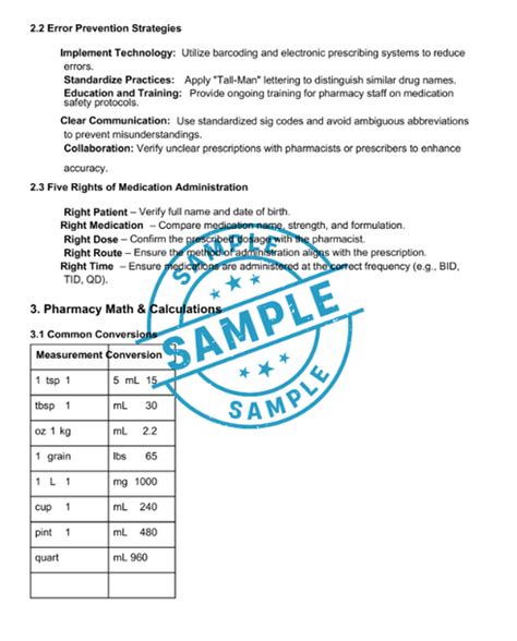 Pharmacy Technician Study Guide Comprehensive Worksheets And Practice Test