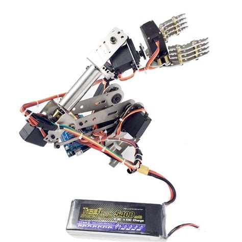 DoArm S Dof Stainless Steel Metal Robotic Manipulator ABB Arm Model Arduino Tech