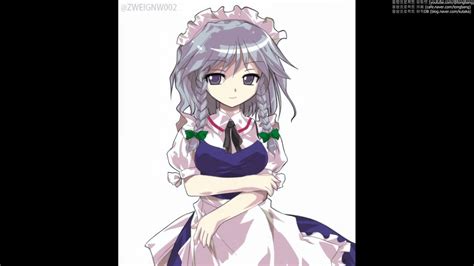 이자요이 사쿠야 Sakuya Izayoi Touhou [동방프로젝트 움짤] Youtube