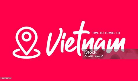 베트남 국가 이름 벡터 레터링 핀 아이콘과 국가 이름 벡터 일러스트레이션을 매핑합니다 베트남에 대한 스톡 벡터 아트 및 기타 이미지 베트남 환영 표지판 컴퓨터 글자
