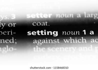 Setting Word Dictionary Setting Concept Stock Photo Shutterstock