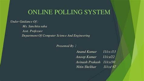 Online Polling System