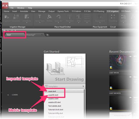 Open A Drawing Template DWT