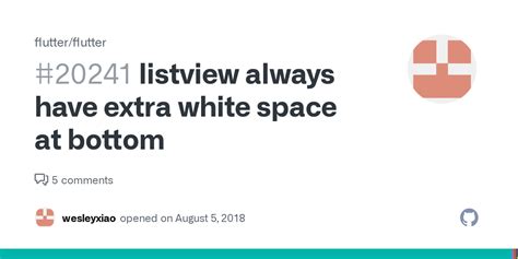Listview Always Have Extra White Space At Bottom · Issue 20241