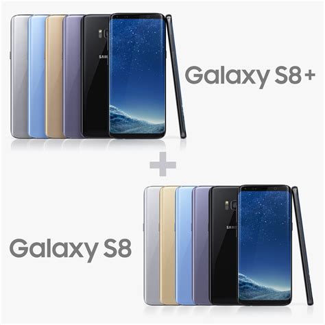 Colección Samsung Galaxy S8 y S8 Plus Modelo 3D $79 - .3ds .fbx .obj ...