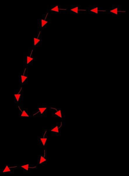 Flow Arrow On Complicated Polyline Autolisp Visual Lisp And Dcl