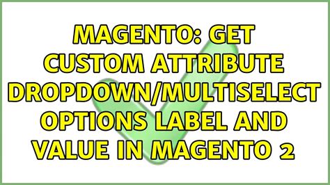 Magento Get Custom Attribute Dropdownmultiselect Options Label And