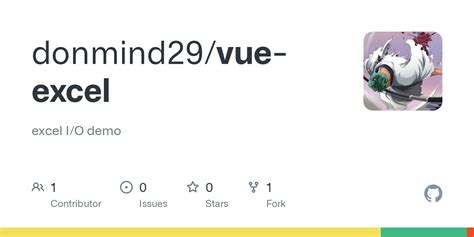 GitHub Donmind Vue Excel Excel I O Demo