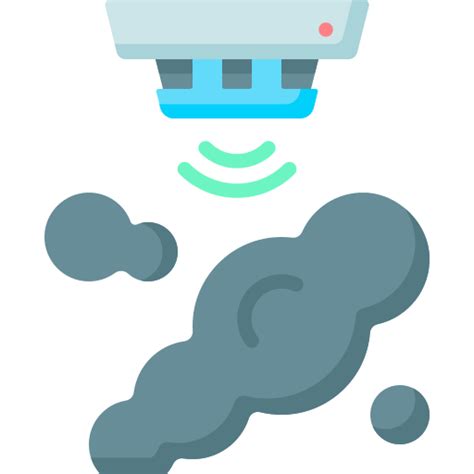 Smoke Sensor Special Flat Icon
