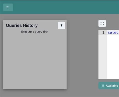 Redesign And Implement Queries History Card · Issue 2 · Janvi01sql Editor · Github