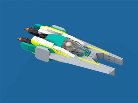 Lego Moc Alsvinnr Racing Spaceship By Leewan Rebrickable Build