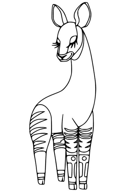Okapi Malvorlage