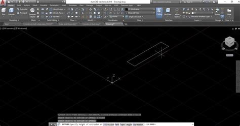 Extrude In Autocad Creating Extrude Effect And Extrude Tool In Autocad