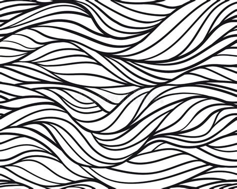 Seamless Abstract Wave Pattern Yarn Fibers Design Vector Illustration
