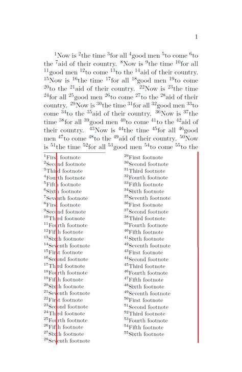 Width Control Position Of Footnote Block With Reledmac Footnotes TeX LaTeX Stack Exchange