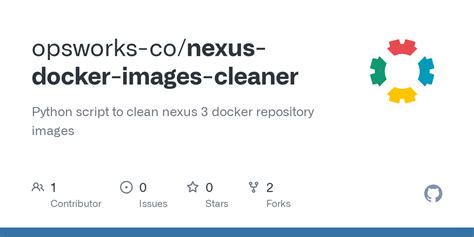 GitHub Opsworks Co Nexus Docker Images Cleaner Python Script To Clean Nexus Docker