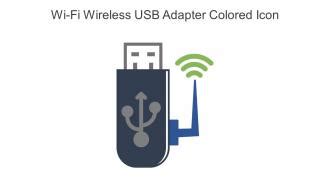 Wi Fi Wireless USB Adapter Colored Icon In Powerpoint Pptx Png And Editable Eps Format PPT Template