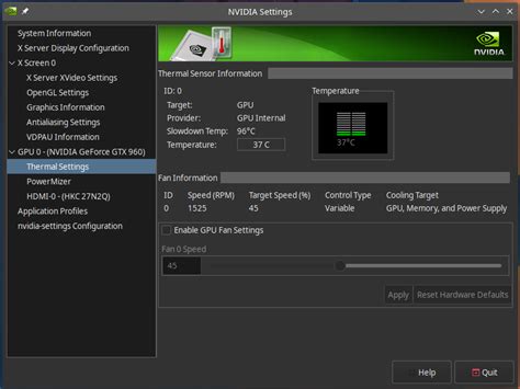After Recent Update Gpu Fan Always On Graphics And Display Manjaro