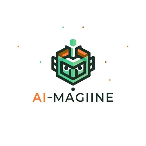 Logo Design For Aimagine Futuristic Robotics With Blue And Silver Theme
