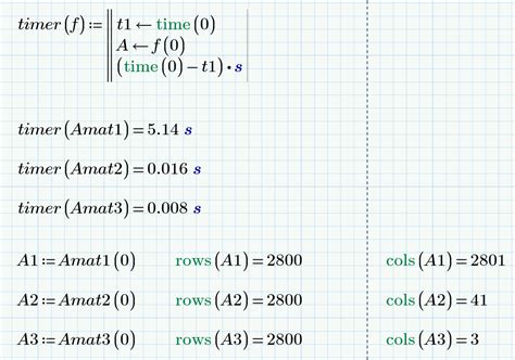 solved slow matrix operation ptc community
