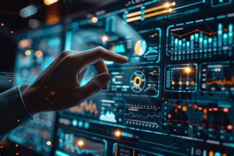Premium Photo Business Professional Engaging With Advanced Futuristic Interface For Strategic