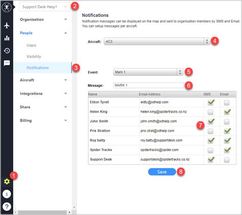 How To Set Up And Customise Notification Messages Spidertracks