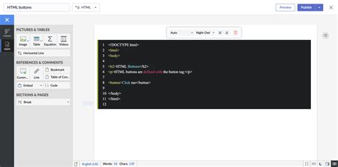 Inserting Code Snippets