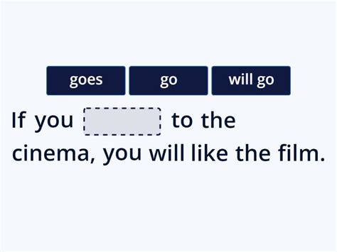 Conditional Type 1 Complete The Sentence
