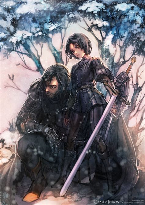 Arya Stark And Sandor Clegane A Song Of Ice And Fire And More Drawn By Oollnoxlloo Danbooru