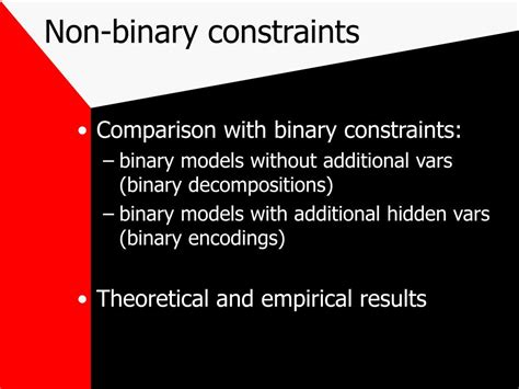 ppt non binary constraints powerpoint presentation free download