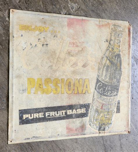 Lot Original Cottees Passiona Sign 71 X 60cm
