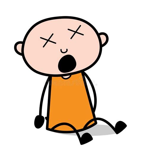 Griter O En El Dolor Ladr N Guy Vector Illustration Criminal De La Historieta Stock De