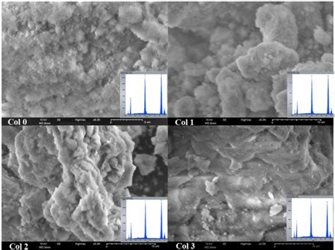 Sem Edx Analysis Of Composites Col 0 Col 1 Col 2 And Col 3