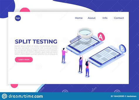 A B Comparison Split Testing Isometric Concept Stock Vector Illustration Of Trial Flat