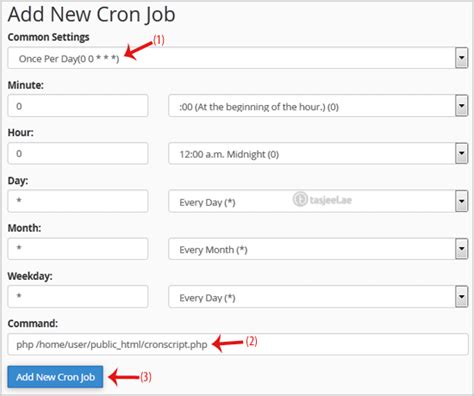 How To Create Cronjob Via Cpanel Tasjeel