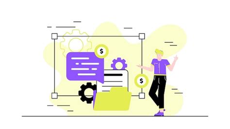 Premium Vector A Businessman Is Setting Up And Troubleshooting Hardware And Software