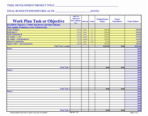 Sample Project Plan Template Excel Excel Templates Excel Templates