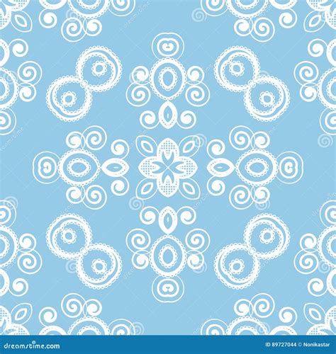 Swirly Seamless Pattern Stock Vector Illustration Of Create 89727044