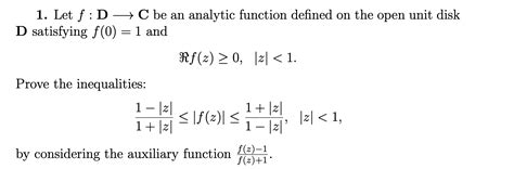 Solved This Is The Question From Complex Variable Analysis Chegg