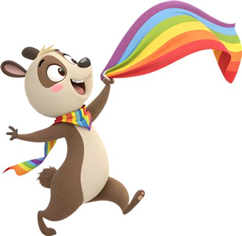 Cute Cartoon Style Pooka Beautifully Dressed For Festival Fun 53293511 Png