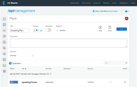 Management Of Apis With Ibm Bluemix Niklas Heidloff