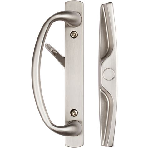 Sliding Glass Door Handle Euro Charlotte Brushed Nickel